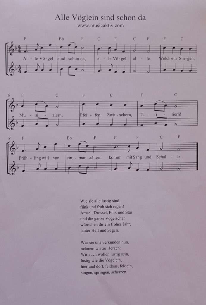 Wir singen bekannte Kinderlieder zum Frühlingsbeginn - Kindergarten ...